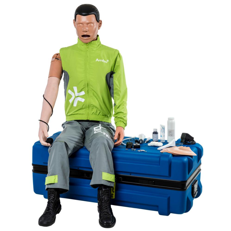 Manichino RCP adulto Ambu Man Advanced Wireless I.V. - con Software – CFS Prodotti Medicali