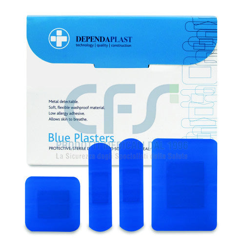 Cerotti blu per alimenti Dependaplast 4 formati (conf. 100 pz) – CFS ...